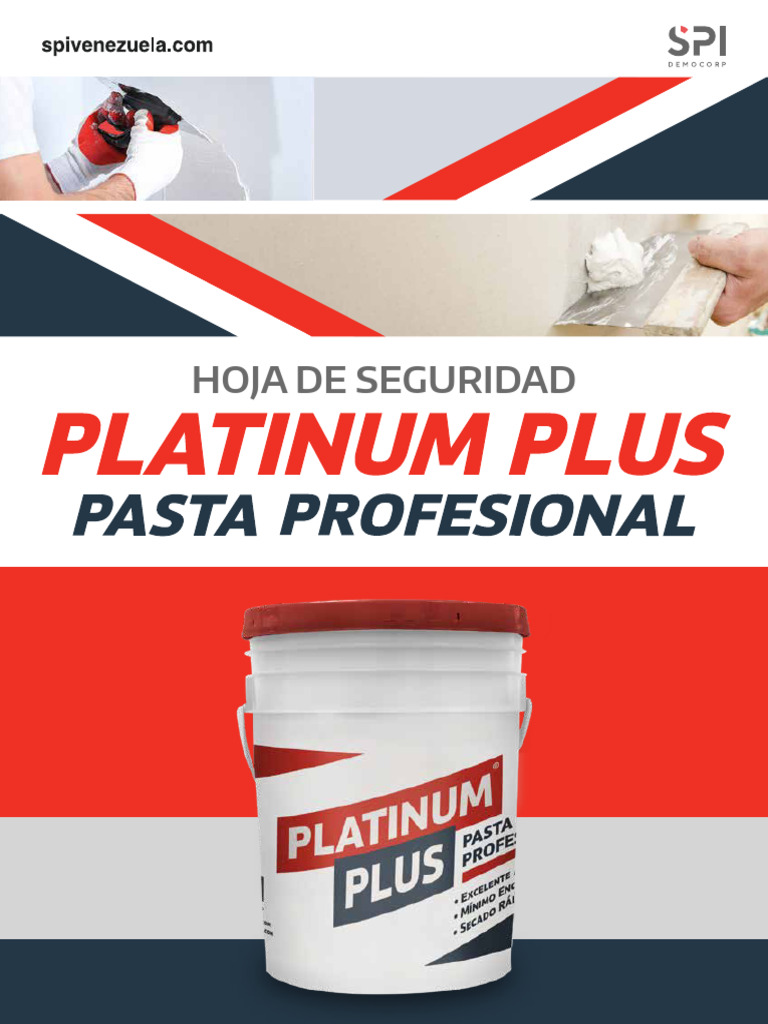 Pasta Profesional Platinum Plus: Usos y Seguridad | PDF | Agua