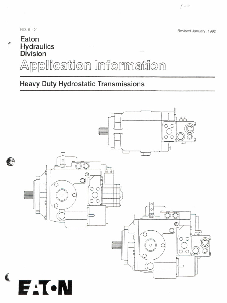 Eaton Guide Selectionhydrostatics2 | PDF