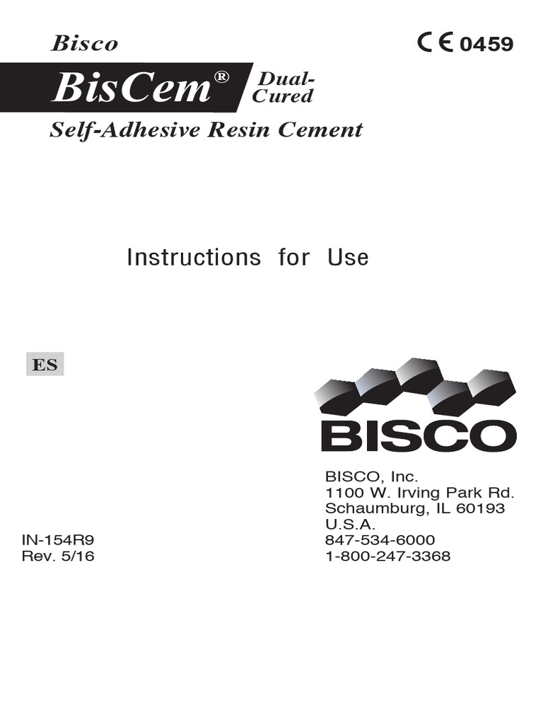 Uso y Protocolo de BisCem® | PDF | Cemento | Agua
