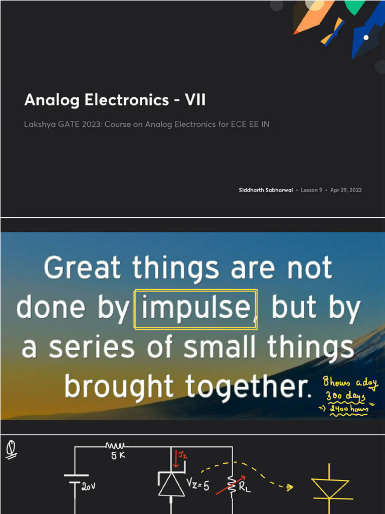 Analog Electronics VII With Anno | PDF