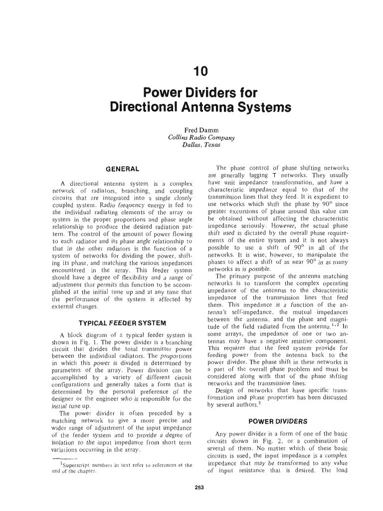 Power Dividers NAB Engineering Handbook 6th Edition 12 | PDF