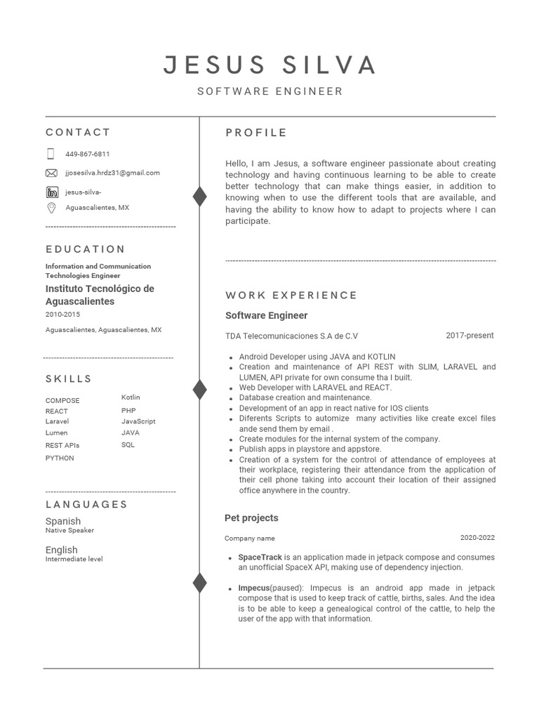 Jesus Silva: Contact | Download Free PDF | Application Software | Android (Operating System)