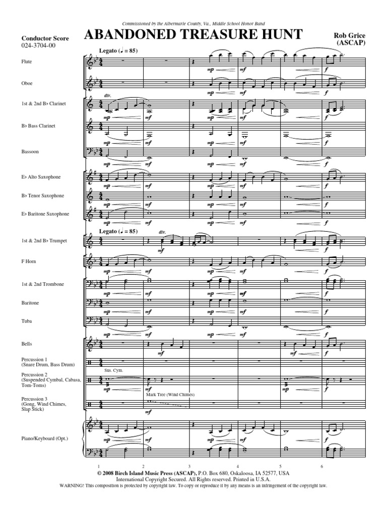 Abandoned Treasure Hunt | PDF | Saxophone | Music Technology