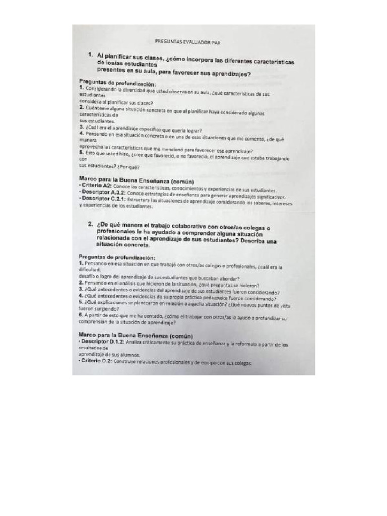 Preguntas Entrevista 2023 | PDF