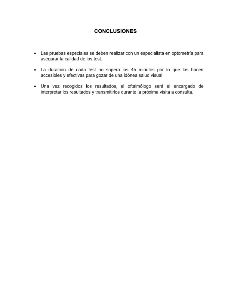 CONCLUSIONES y BIBLIOGRAFÍA PRUEBAS ESPECIALES | PDF | Informática ...