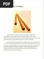 Sejarah dan Fungsi Alat Musik Seruling | PDF | Seni