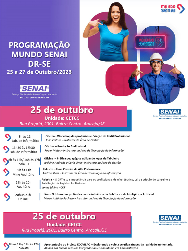 Mundo Senai Programação Final Pdf Engenharia De Energia Tecnologia Educacional