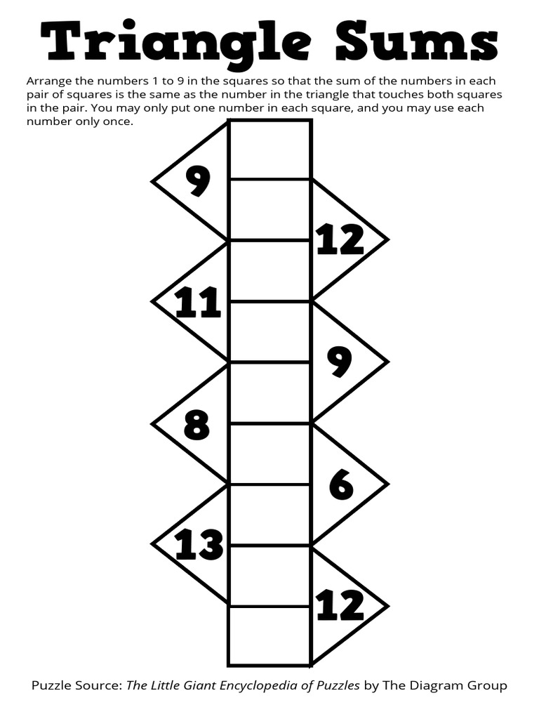 Triangle Sums Board 11 X 17 | PDF | Language Arts & Discipline ...