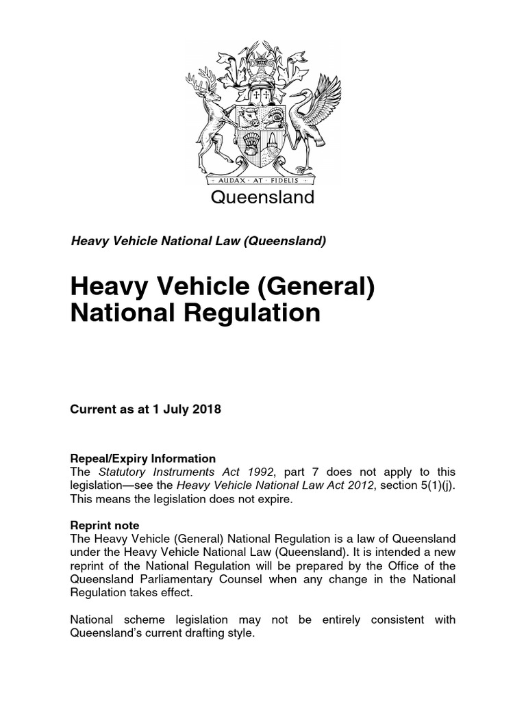 Heavy Vehicle Regulation Guide | PDF | Trailer (Vehicle) | Safety