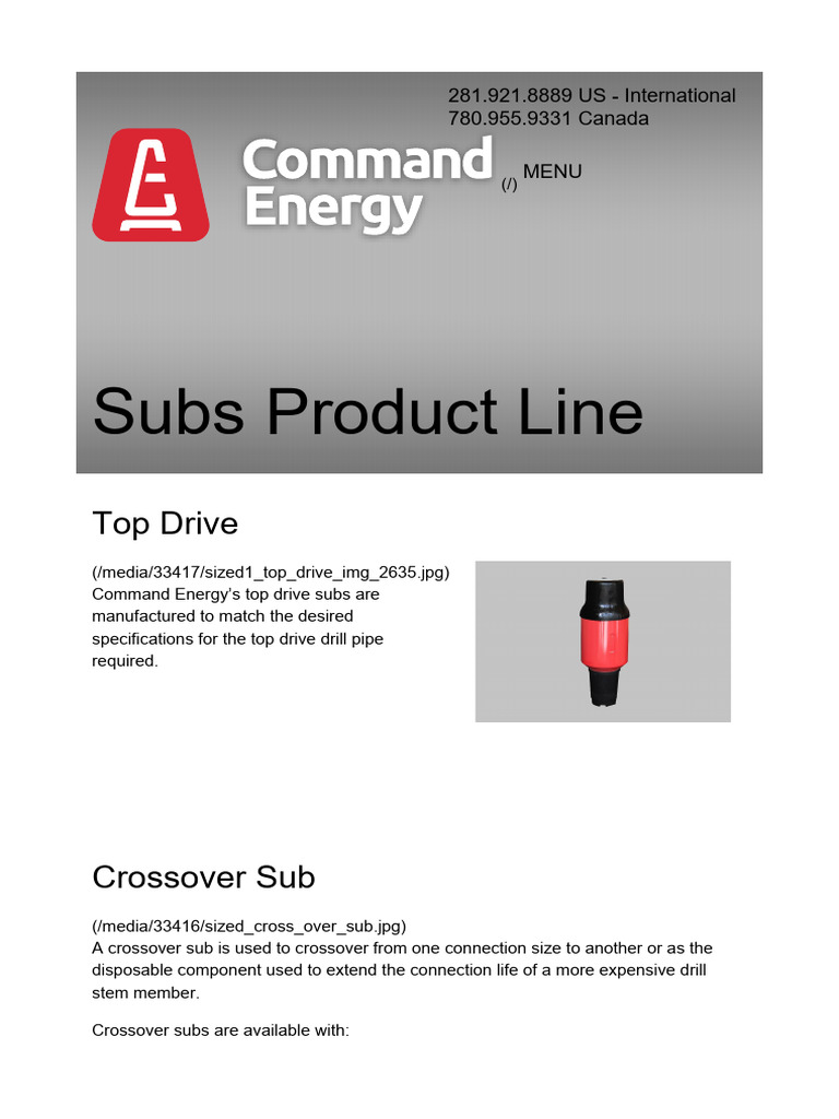 Catalagos - SUBS Modelos | PDF | Valve | Drill