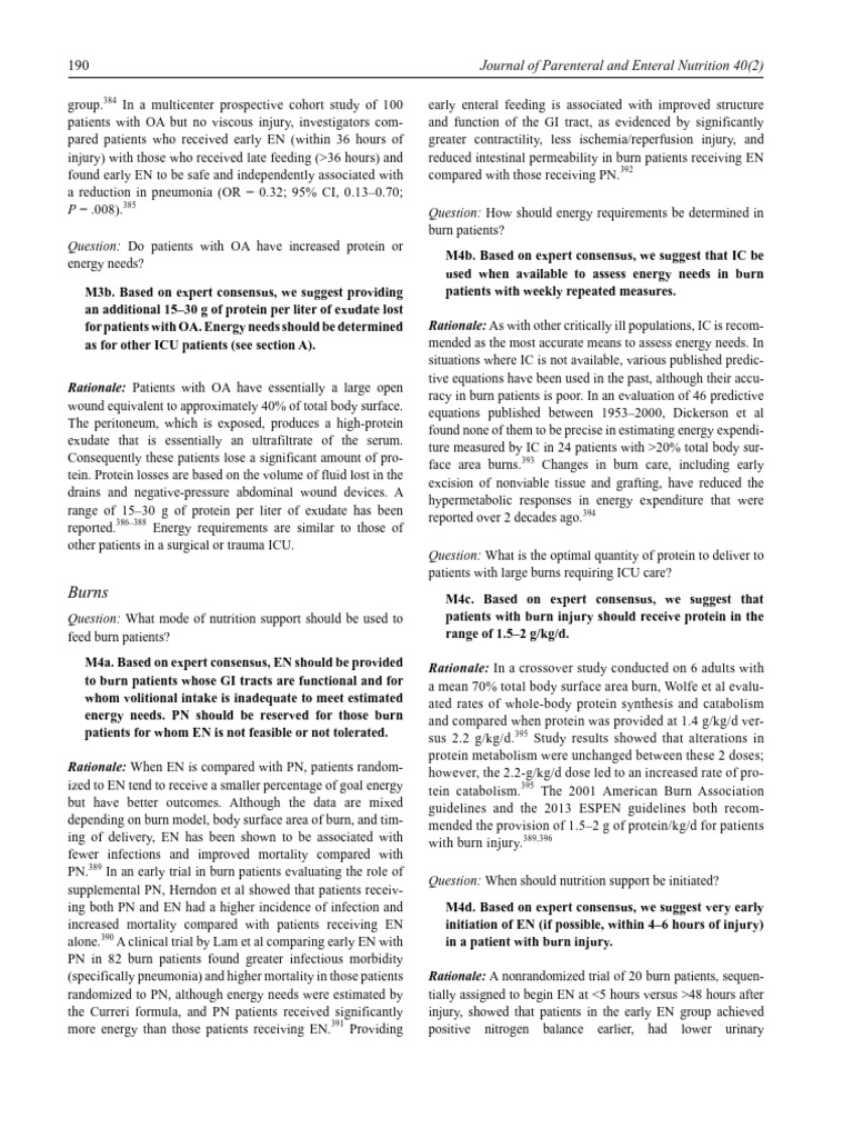 Guidelines ASPEN 2016 - Queimados e Sepsis | PDF | Sepsis | Intensive ...