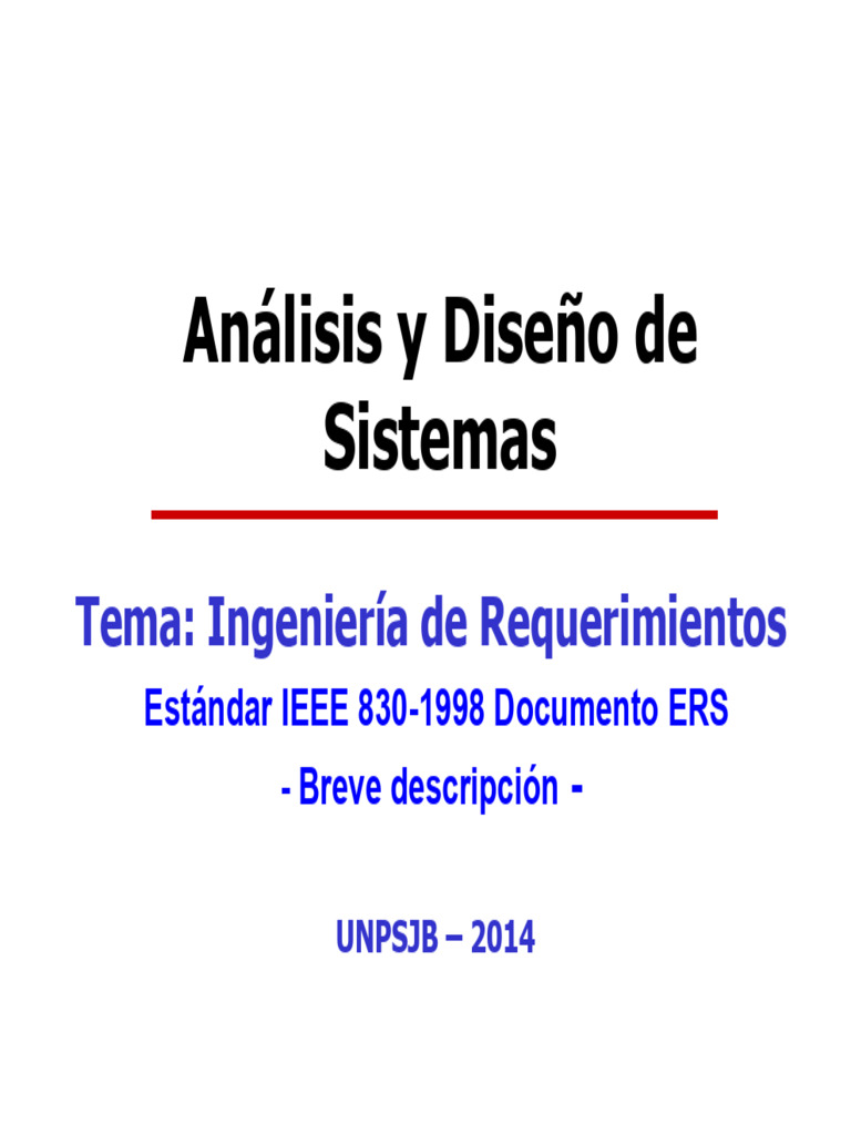 Ayd 04 Estandar - 830-IEEE | PDF | Software | Interfaz de usuario