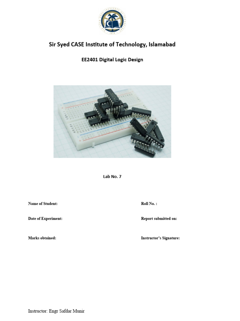 Lab 7 Half & Full Adder | PDF | Logic Gate | Electrical Engineering