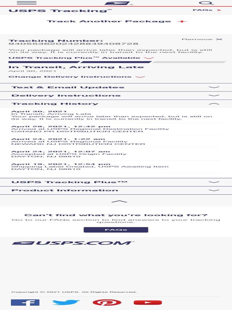 USPS Tracking® Results | PDF