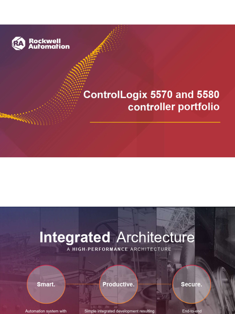 Controllogix Controller Portfolio Customer Presentation Pdf Automation Scalability