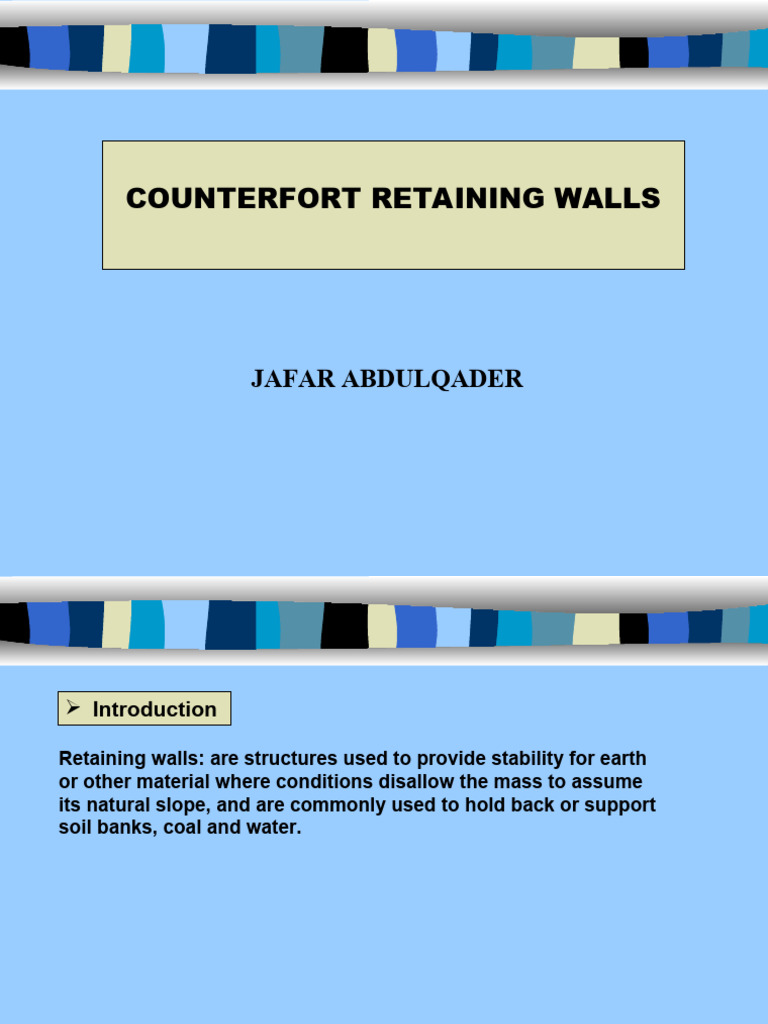 Counterfort Retaining Walls | PDF | Civil Engineering | Building ...