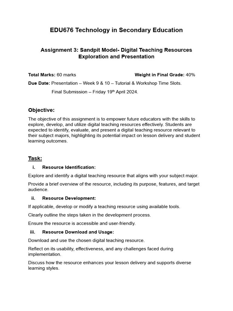 Assessment 3 Sandpit Model | PDF | Usability | Learning Styles