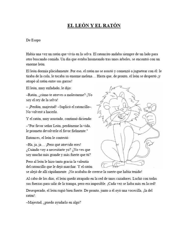 Fábulas Cortas con Moraleja para Niños | PDF