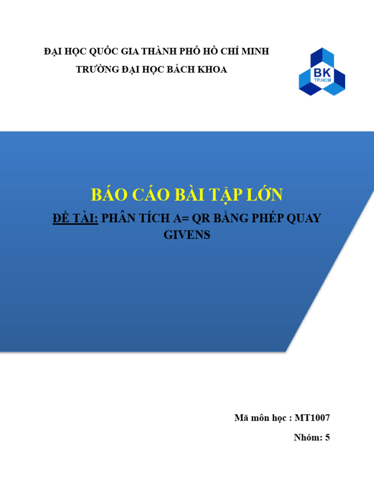 Báo Cáo BTL DSTT Nhóm 5 | PDF