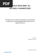 RDC - 665 2022 - GMP - Medical Device Brazil | PDF | Verification And ...