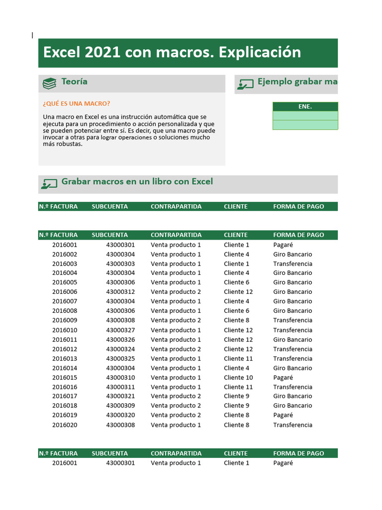 Excel 2021 Con Macros. Explicación | Descargar gratis PDF | Macro (informática) | Microsoft Excel