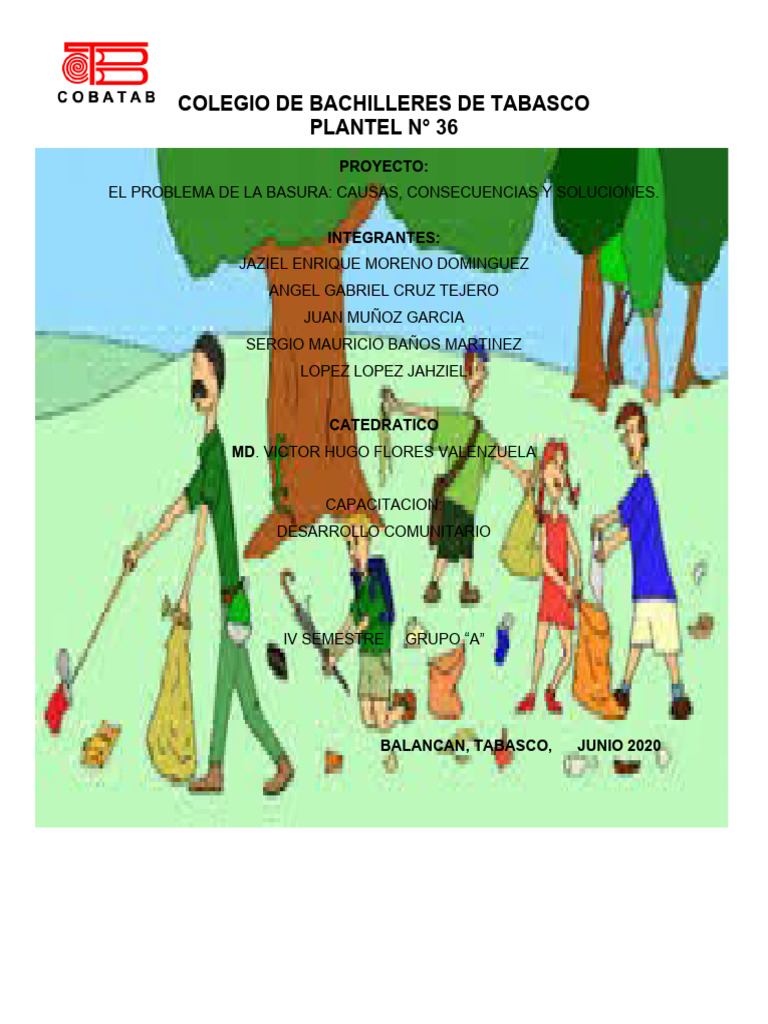 Proyecto Sobre La Basura | PDF | Residuos