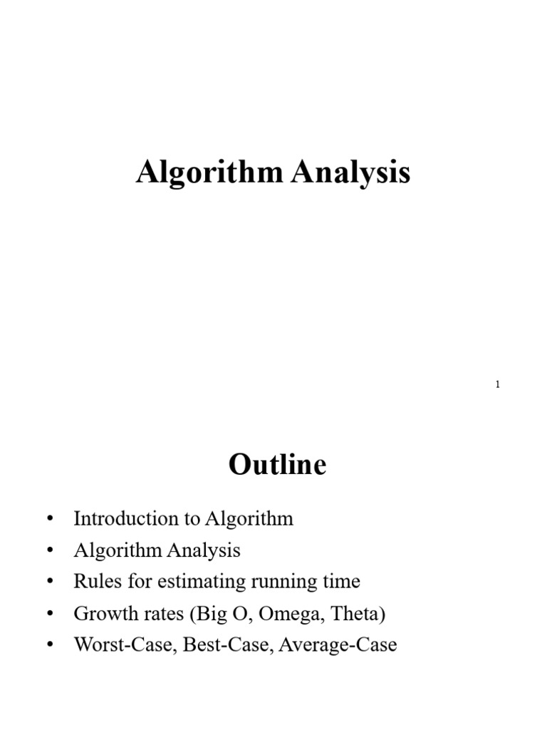 02 Algoanalysis | PDF | Algorithms | Computer Programming