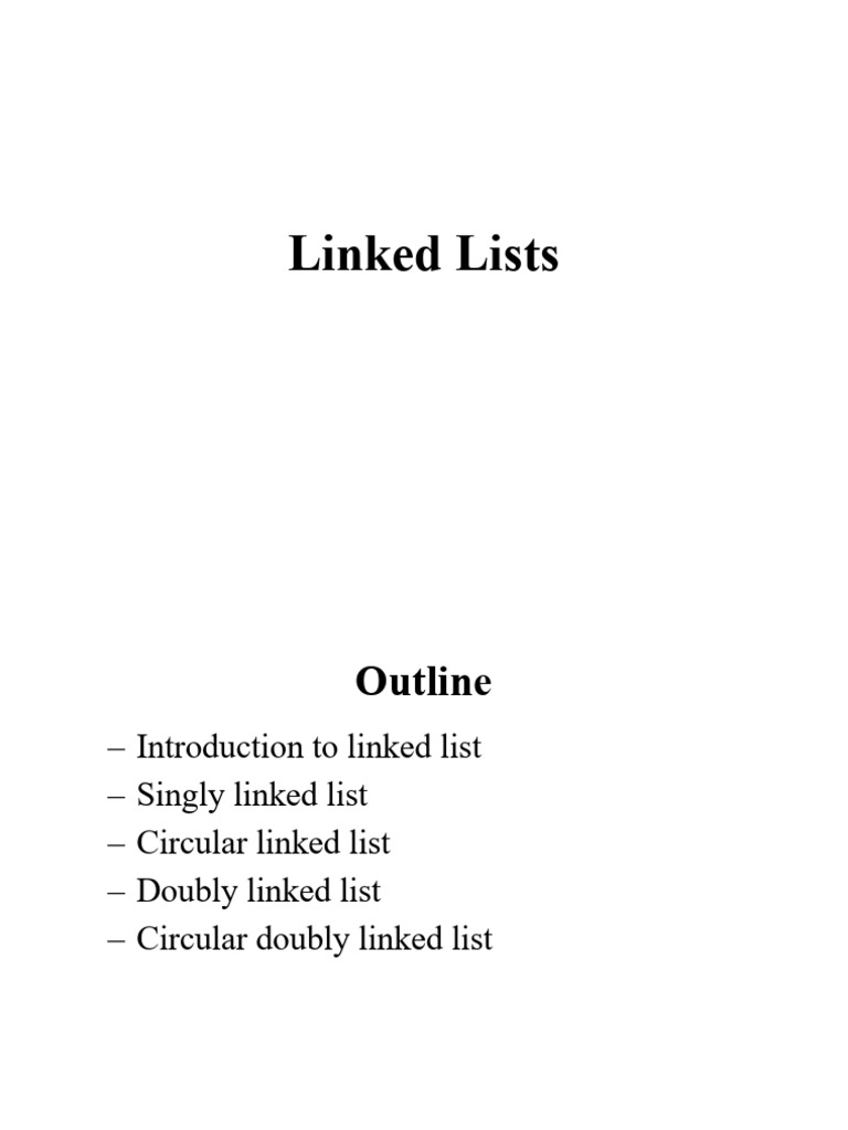 04 Linkedlist | PDF | Data Management | Computer Data