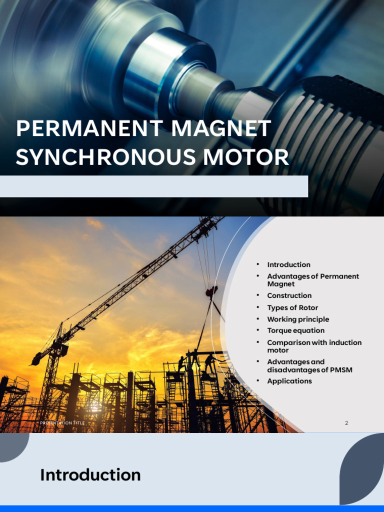 Permanent Magnet Synchronous Motor | PDF | Electric Motor | Magnetism