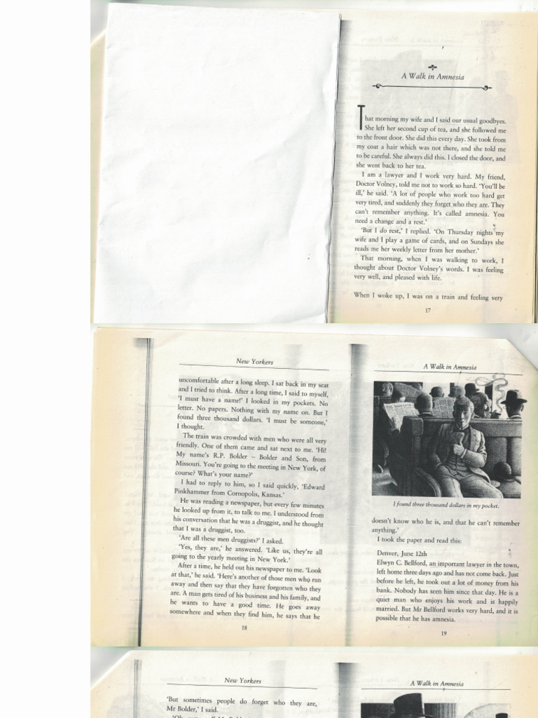 A Walk in Amnesia | PDF