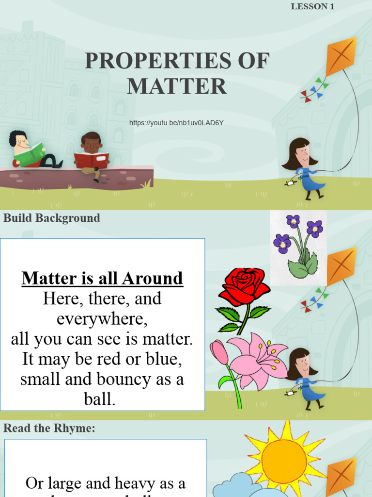 LESSON 1 - Properties of Matter | PDF