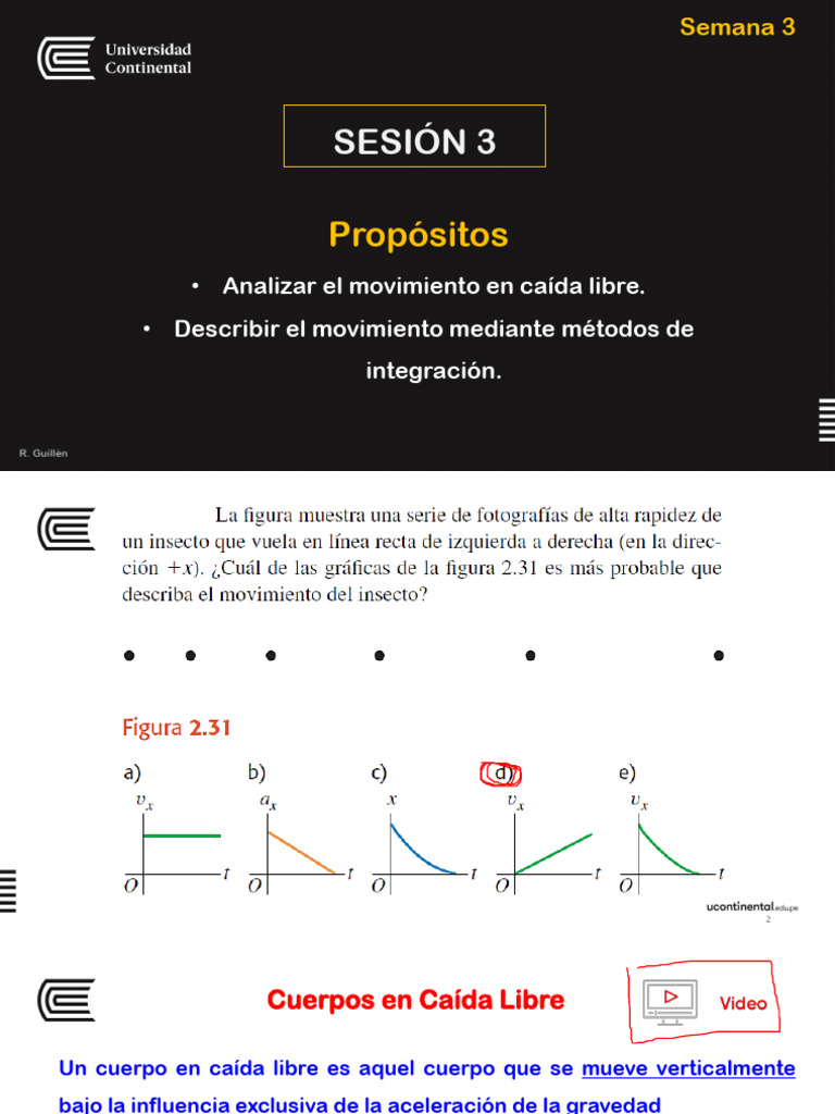 Movimiento en Caída Libre y Ecuaciones | PDF | Cambio | Física Aplicada ...