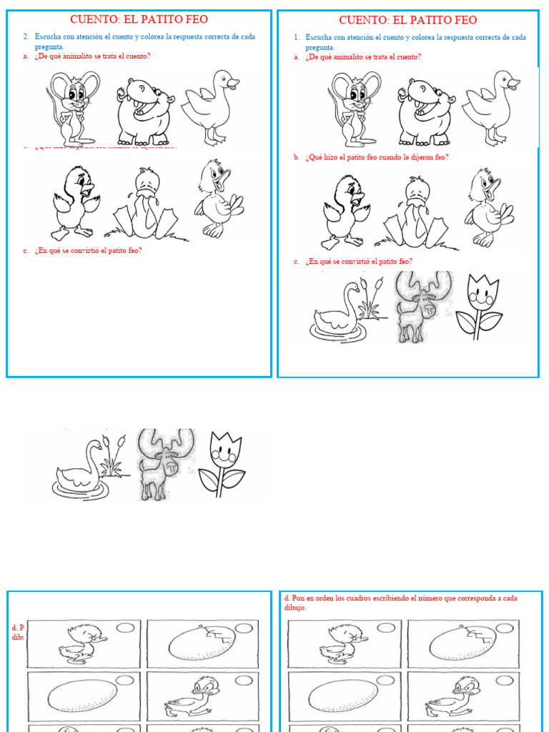 Cuento El Patito Feo | PDF