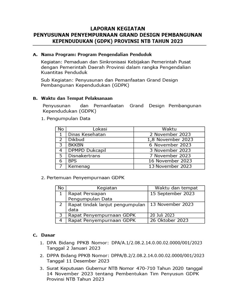 Laporan Kegiatan PPKB 2023 GDPK, Edit Baru | PDF | Bisnis | Sains ... Laporan Kegiatan PPKB 2023 GDPK, Edit Baru | PDF | Bisnis | Sains ...
