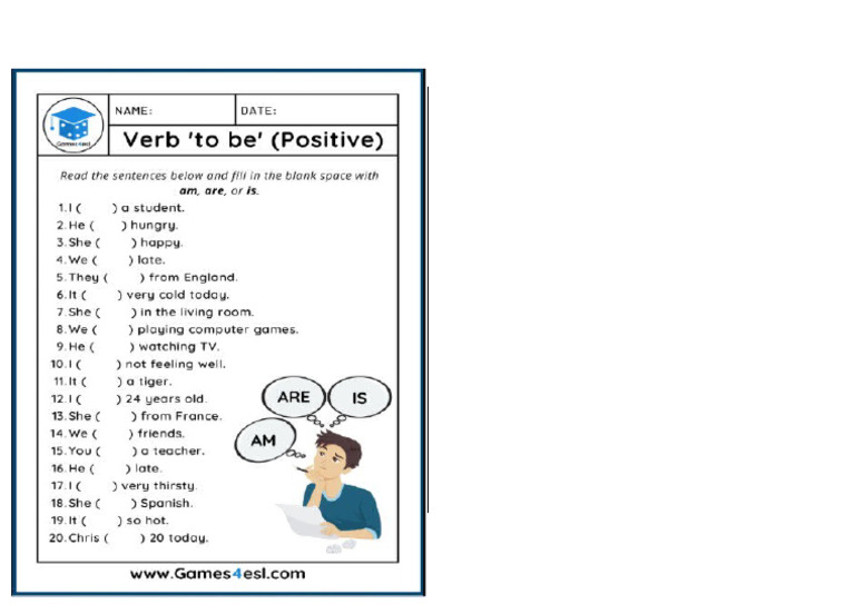 Activity 2 Verb To Be | PDF