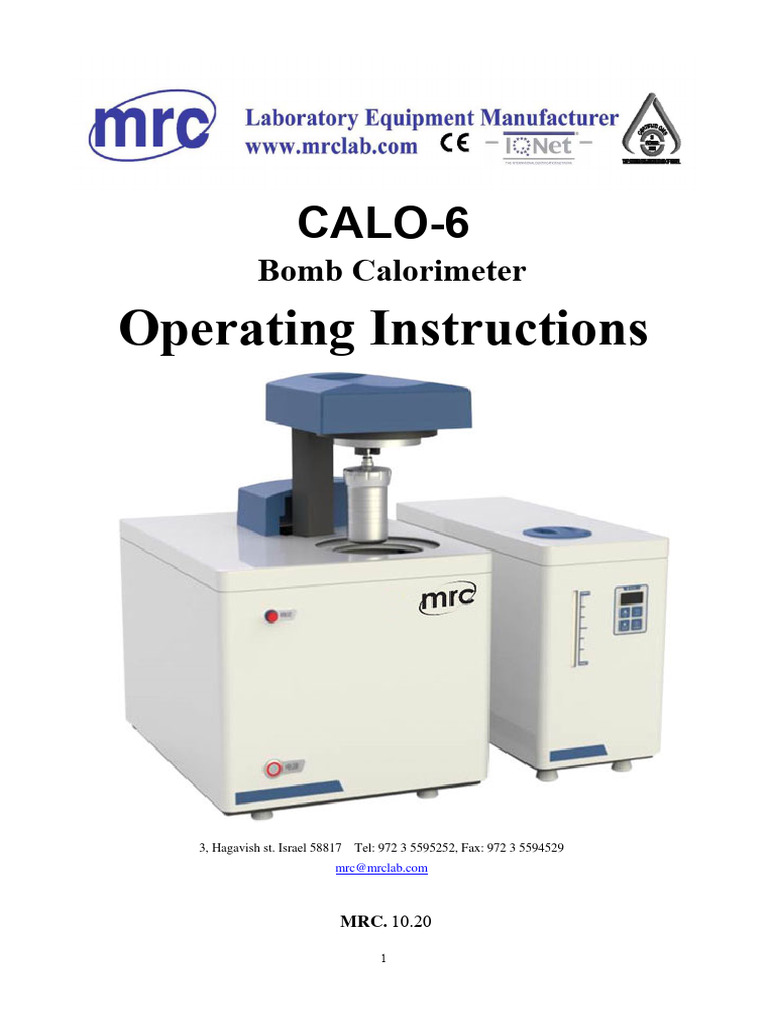 Calo-6 Opr Manual de Operacion | PDF | Menu (Computing) | Water