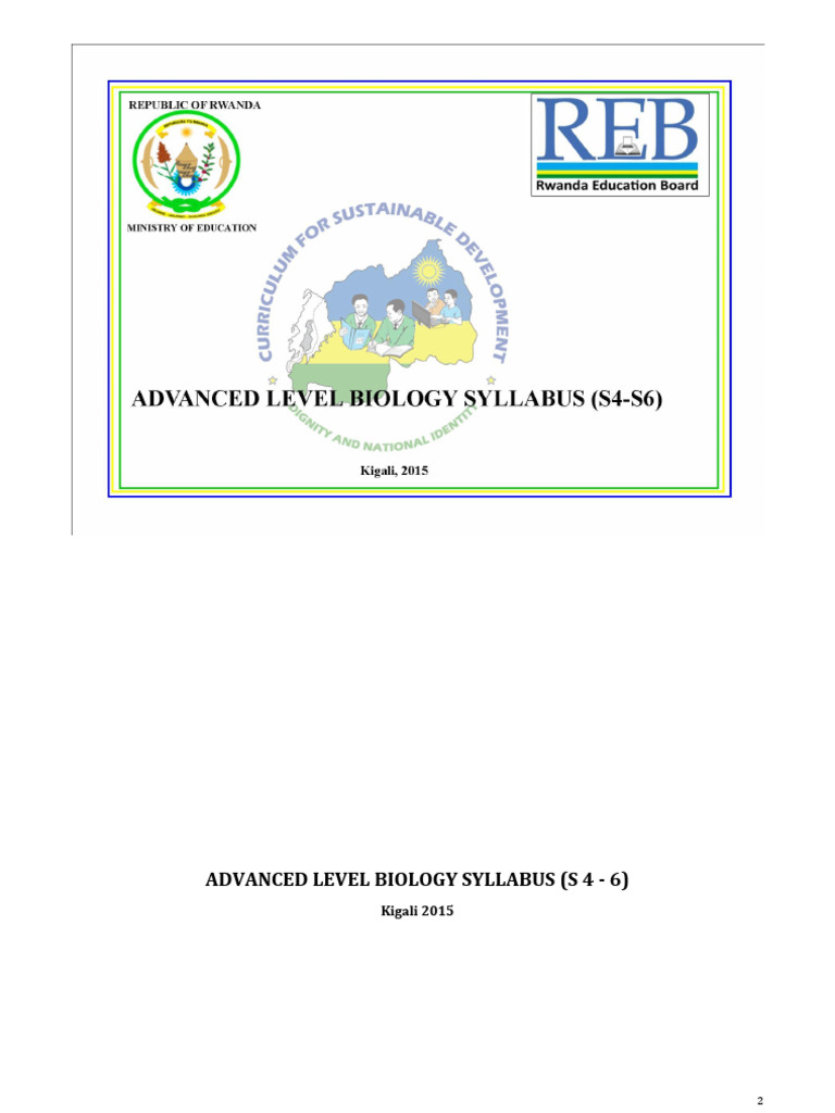 Biology For Advanced Level (S4-S6) - 2015 | Download Free PDF ...