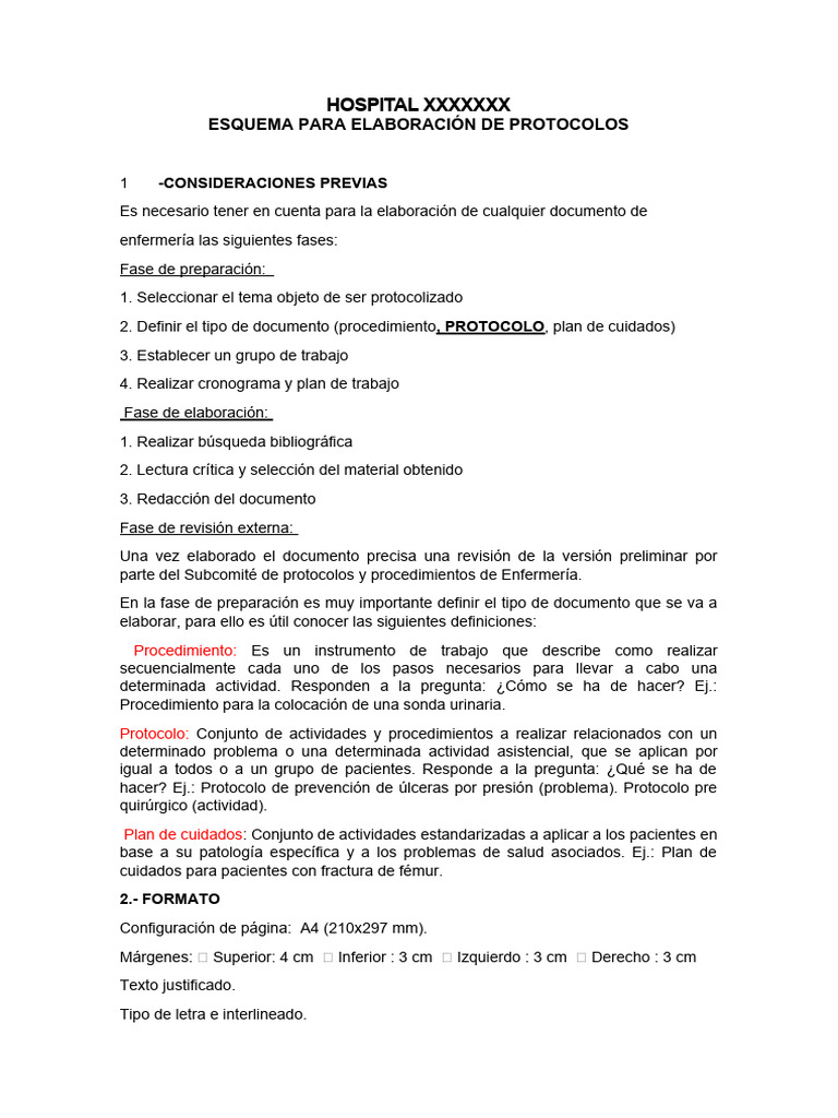 Esquema Elaboracion de Protocolos 1 | PDF