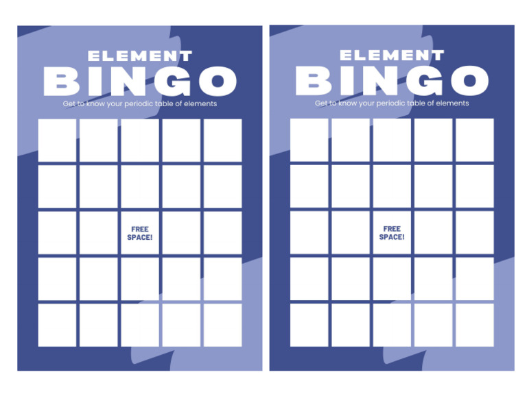 Element Bingo | PDF