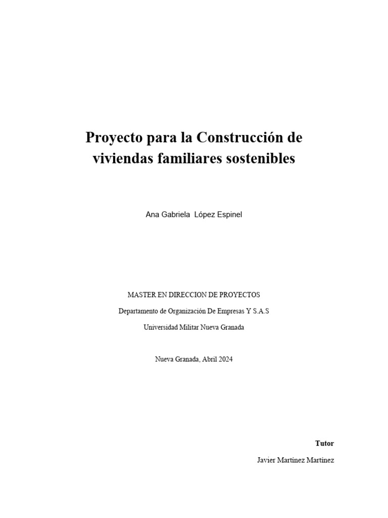 Proyecto JAVIER | PDF | Sustentabilidad | Energía renovable