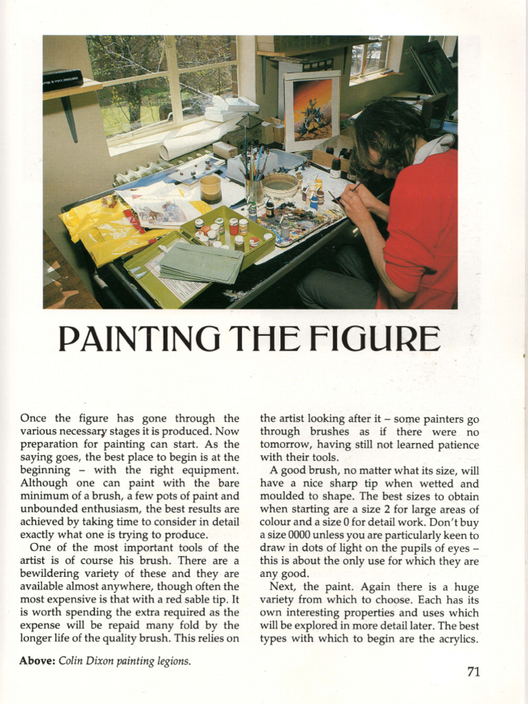 Painting The Figure - From Heroes For Wargames | PDF