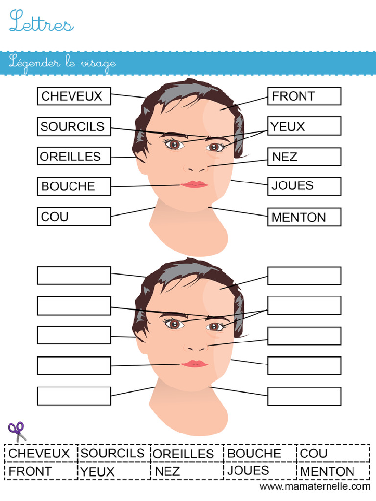 Lettres Legender Le Visage Corps Humain 731x1024 1 | PDF