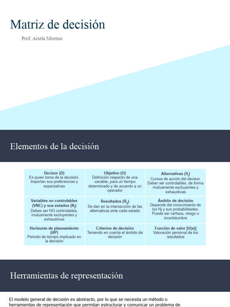 Matriz de Decisión | Descargar gratis PDF | Matriz (Matemáticas ...