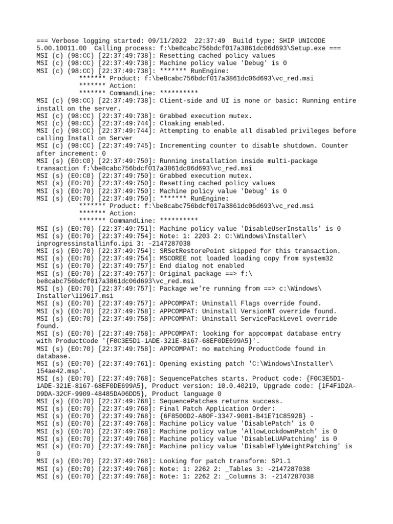 MSI VC Red - Msi | PDF | Windows Registry | Utility Software