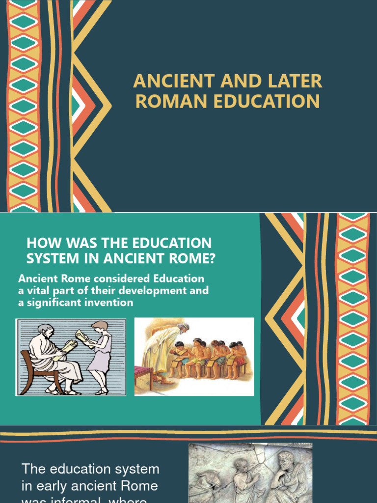 Ancient and Later Roman Education | PDF | Rhetoric | Liberal Arts Education