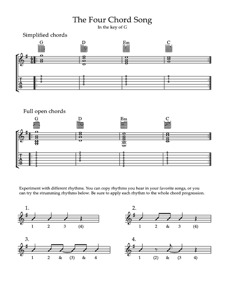 Four Chord Song | PDF
