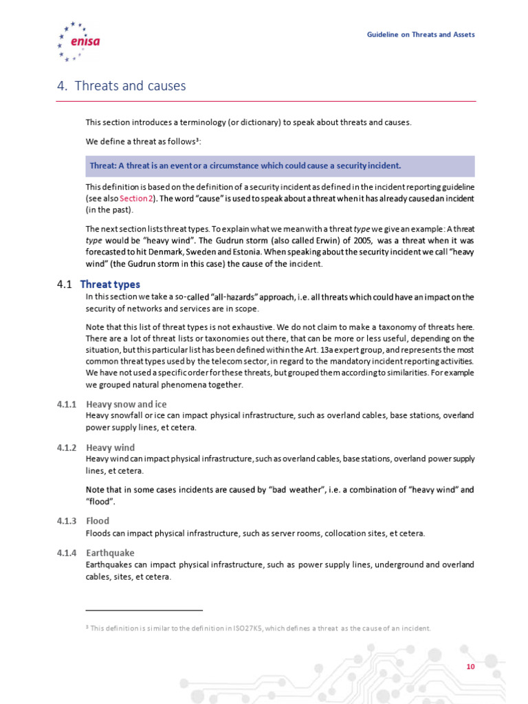 ENISA Cap04 | PDF | Denial Of Service Attack | Computer Network