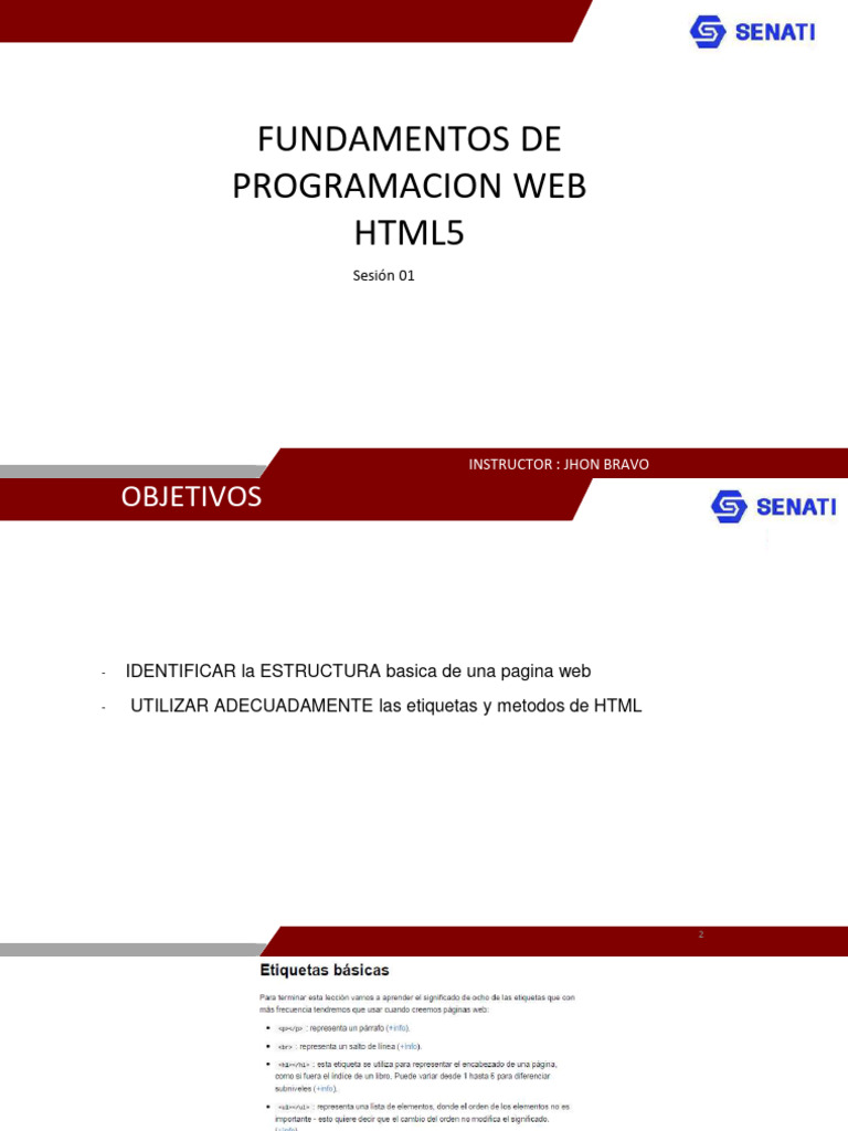 SESIOn 1 FUNDAMENTOS WEB | PDF | HTML | Red mundial