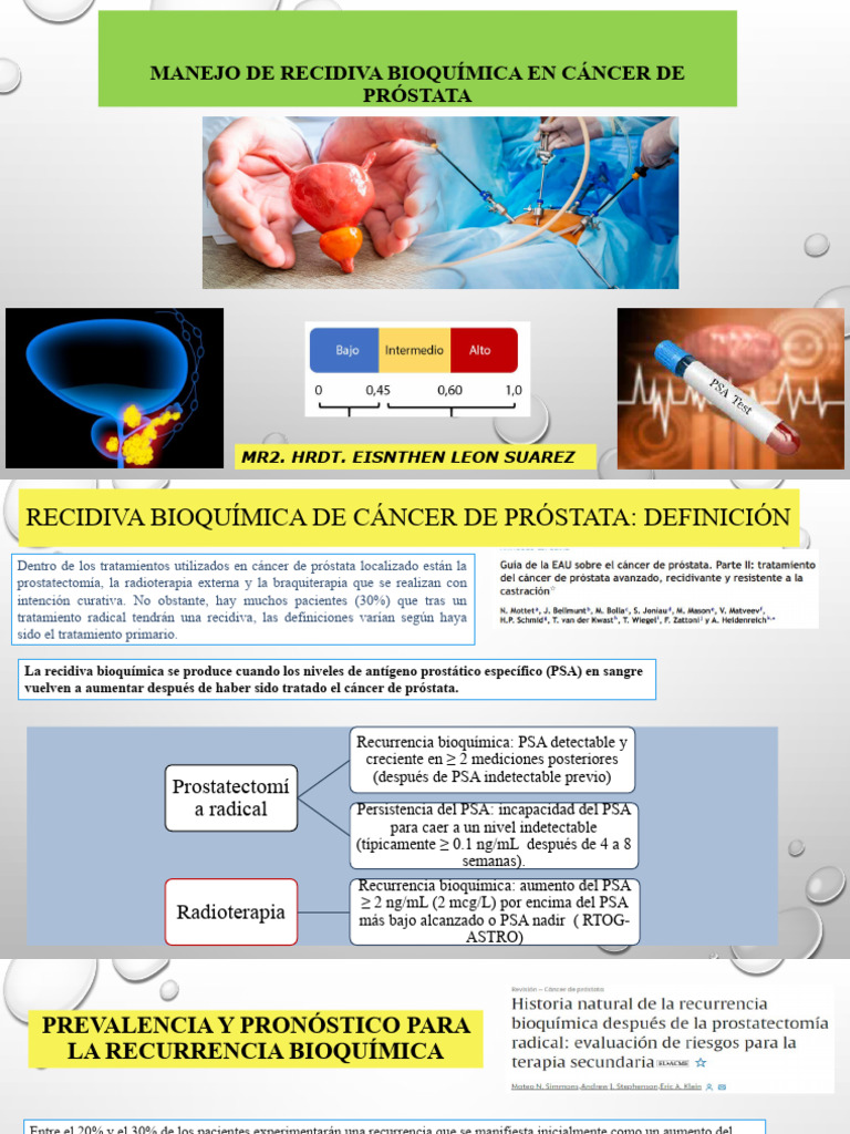 Recidiva Bioquimica de Ca Prostata | PDF | Antígeno específico de la ...
