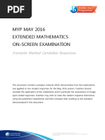 IB MYP - Mathematics Syllabus | PDF | Numbers | Equations